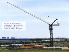 The Second Used 5610 6t China Factory Qtp Series 80 China Cheap Price Static Tower Crane Zoomlion