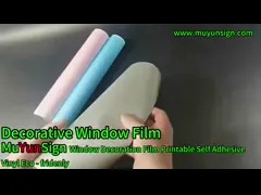 Glass Decorate Window Film Graphic Vinyl Frosted Transparent Clear Window Privacy Film