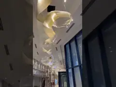 中国 モダンシンプルアクリル透明バタフライペンダントランプ ミニマリストマルチヘッド吊り下げデザイン 寝室 ベッドサイド用 販売のため