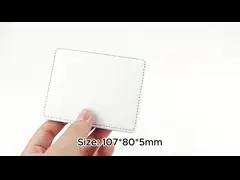 Super Thin Sublimation Business Card Holder Blank Custom PU Leather Sublimation Card Holder