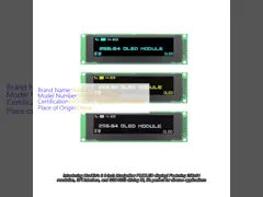 2.8 inch  blue/yellow  PMOLED display  256*64  dots I2C/SPI interface driving IC SSD1322