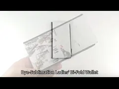 PU Leather Blank Sublimation Wallet Credit Card Holder Purse Ladies Bag With Zipper Women'S Wallets