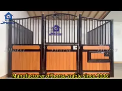 Permanent Horse Stable Panel Door European Horse Stall Fronts Horse With Feeder