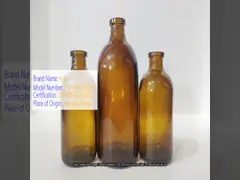 China 10ml 30ml 100ml Amber Glass Reagent Bottle Molded Antibiotic Glass Bottle for sale