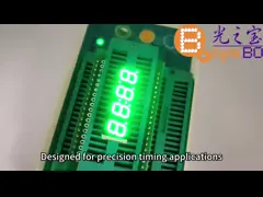 Pantalla LED de 4 dígitos de color verde puro para el control del temporizador