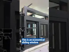 China Silent Glide Hidden Track Aluminium Sliding Window For Balcony With Fly Screen for sale