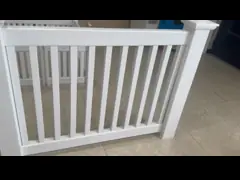 China Composite Material Vinyl Pool Fencing Waterproof White Pvc Pool Fence for sale