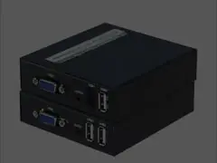 China USB VGA KVM over CAT5/6 UTP Extender Supports for external one-way analog stereo audio signal transmission for sale
