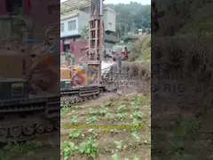 Pneumatic Crawler Water Well Drilling Rig With Hydraulic Tower