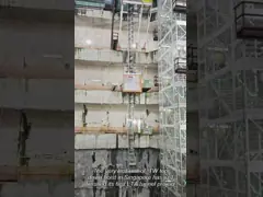 Q345B Staal 1000 kg Materiaalrek en Pinion Hoist Lift voor Tunnel