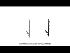 Custom Metal Wall Mounted Wallpaper Roll Display Stand 10 Tiers Roll Paper Holder Rack