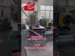 China Efficient Hydraulic Copper Metal Baler 2500KN For Compressing Metal Waste for sale