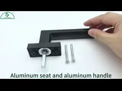 China Flap Square Lever Pull Handle Aluminum Alloy Window Door Lever Handle for sale