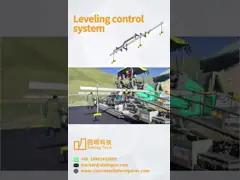 Asfalto Paver + 60 fascio fascio di bilanciamento ad ultrasuoni: Livellamento di costruzione caso record