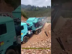 Wheeled mobile crushing station2