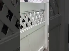 China Low Maintenance White Privacy PVC Fence Pannels Sustainable Vinyl for sale