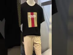 China 230 Gsm Cotton T-Shirts For Man Short Sleeve O Neck Knitted Crew Collar for sale