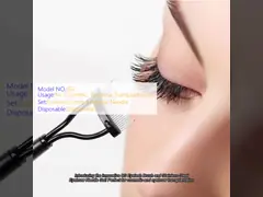 Innovative Eyelash Brush Design with Stainless Steel Eyebrow Needle