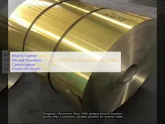 Aluminum Alloy 1060 (1.3mm × 1250mm) Antique Bronze Brushed Curtain Wall Aluminum Panel for Exterior Wall Decoration