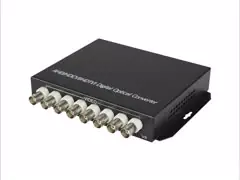 China 8 Channel HD Video over Optical Fiber Transmitter and Receiver with 10-bit digital video encoding and uncompressed for sale