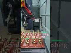 Grinding and polishing of brass castings