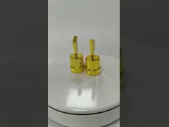 China Gold Sarin Special Shape Perfume Bottle Cap Leak Proof Blow Molding for sale