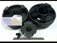 China HRC Polyurethane Coupling with 80-98 Shore A Hardness HRC70-280 Size for -20oC to +100oC Working Temperature for sale