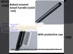 Stainless Steel Eyelash Brush and Precision Eyelash Comb Tool Set