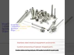 Stainless Steel Long Shaft Parts CNC Bar Machining Milling Processing