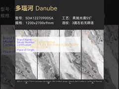 1200x2700mm Indoor Porcelain Tile Panels 4 Patterns for Endless Design Options