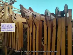 China Extraordinary Lifting Zoomlion 6012 Tower Crane for Ports and Logistics for sale