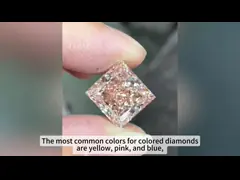 China Vvs Vs Fancy Vivid Yellow Synthetic Lab Grown Gemstones Hpht CVD Loose Diamond for sale