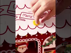 China Christmas Cottage Muffin Box Set Double Layer Cupcake Packaging Transparent Window Display for sale