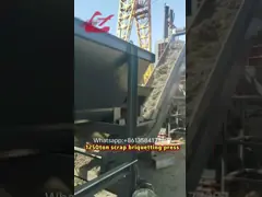 1250ton Steel parings chips aluminum cast iron metal sawdust briquetting press machine