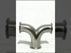 China Tri Clamp Stainless Steel Y Pipe Fittings 3A Certified Ss 304 food standard for sale