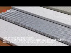 Budget Friendly Acoustic Fabric Covered PET Decorative Panels 9mm 12mm Easy Install