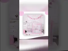 3 Piece Standard Size Crib Bedding Set, Fitted Sheet, Quilt & Skirt, Unisex