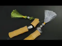 China 10ml Bamboo-Shaped Glass Roll-On Bottle with Screw Top - 1.9cm Width × 9.7cm Length for sale