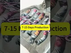 China Custom Distressed Designer Heavyweight Hoodies Screen Print Graphic Pullover Hoodies for Men Ribbed Hem Oversized Crop Hoodies for sale