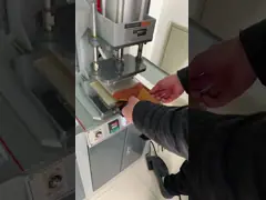 Pneumatic Hot Stamping Foil Machine Automatic Gilding Pressing Machine for Card / Wallet / Bag / Notebook Leather Embossing