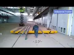 Heavy Duty Industrial Trailer Modular Flatbed 30T Workshop Warehouse