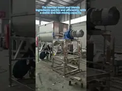 China Customizable Blending Machine Ribbon Blender 500l 1000l 2000l 5000l 10000l 20000l Large Capacity Animal Feed Ribbon Blender Stainless steel mixer for sale