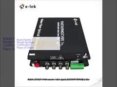 4Ch 5MP HD-AHD/HD-CVI/HD-TVI/CVBS 4-in-1 Video Fiber Converter