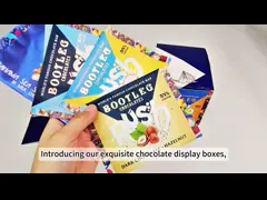China Recyclable Paper Cardboard Display Box for Chocolate Bar Packing Nutrition bar Display Box and Back Seal Bag for sale