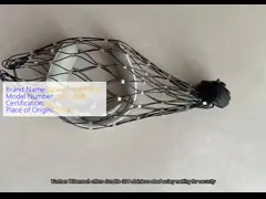 Stainless Steel Wire Rope Mesh with 25mm*25mm Mesh Size PVC Coated and Knotted Connecting Way for Security Applications