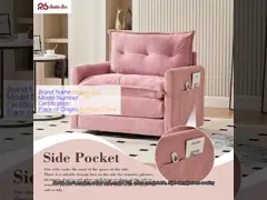 China Apartment Swivel Upholstered Sectional Linen Fabric Sofa Single Seat Furniture for sale