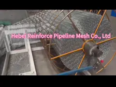 6 Rolls Galvanized Pipeline Steel Mesh 2.0mm Wire 190.5mm Width