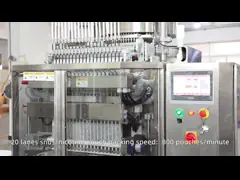 Automatic high speed 20 lanes snus pouches Packaging Machine