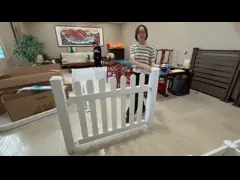 China Waterproof Pvc Outdoor Fencing Minimal Maintenance Plastic Garden Edge Fencing for sale