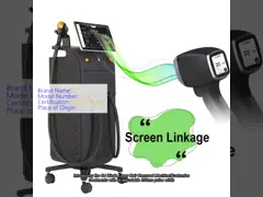 Diode Laser Hair Removal Machine Pulse Width Range 200ms adjustive for Customized Treatment